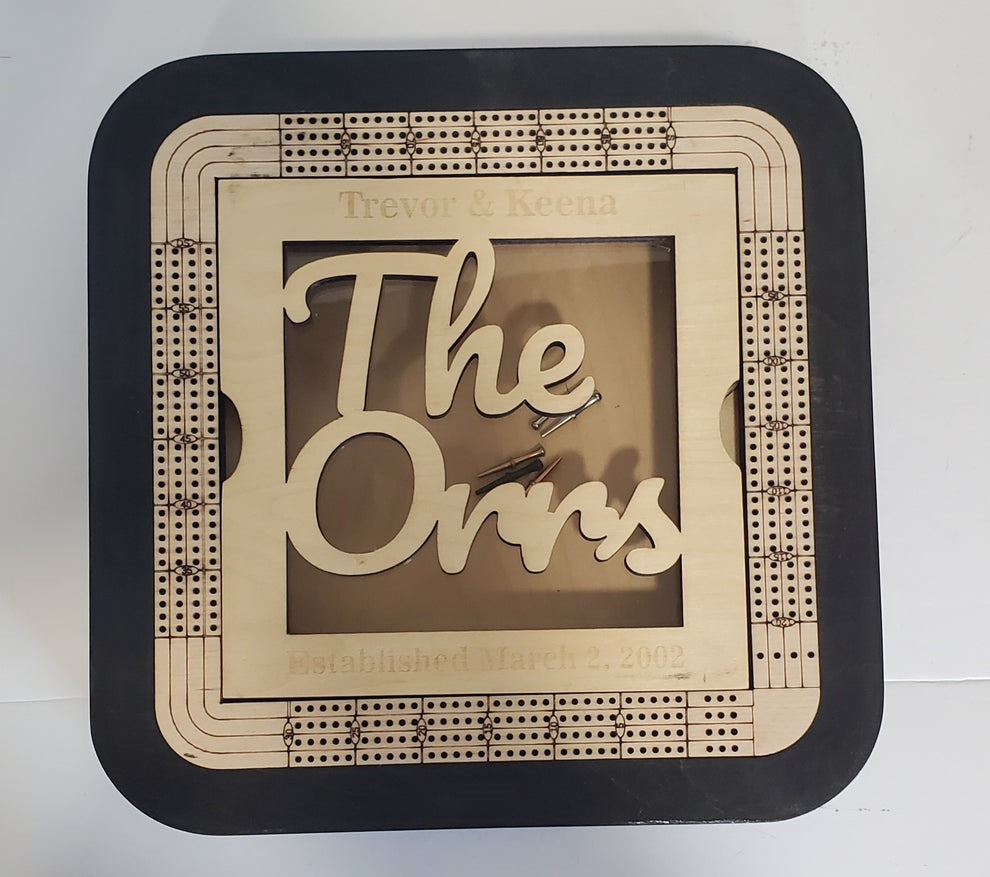 Shadow Box Cribbage Board – Custom Crib Boards