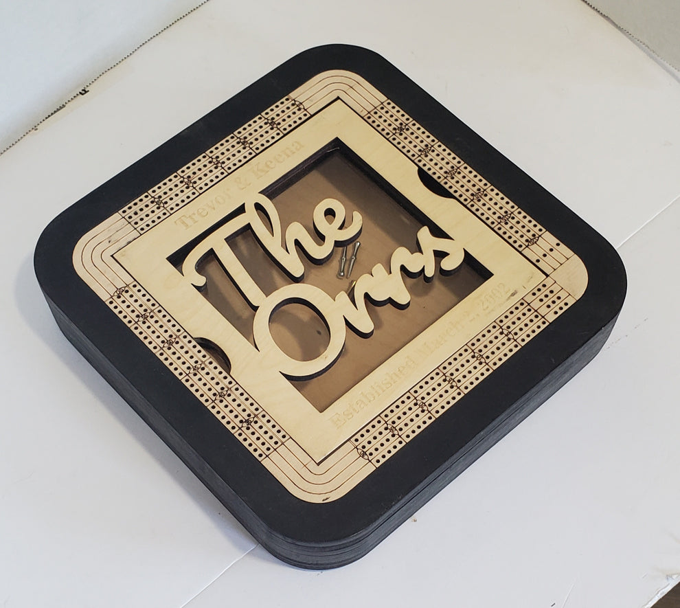 Shadow Box Cribbage Board – Custom Crib Boards