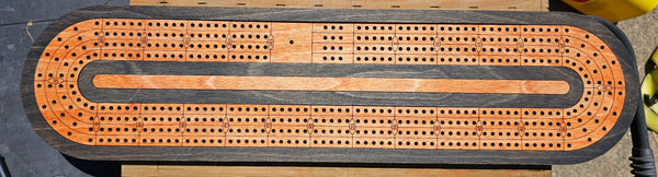 Long Narrow Cribbage Board – Custom Crib Boards