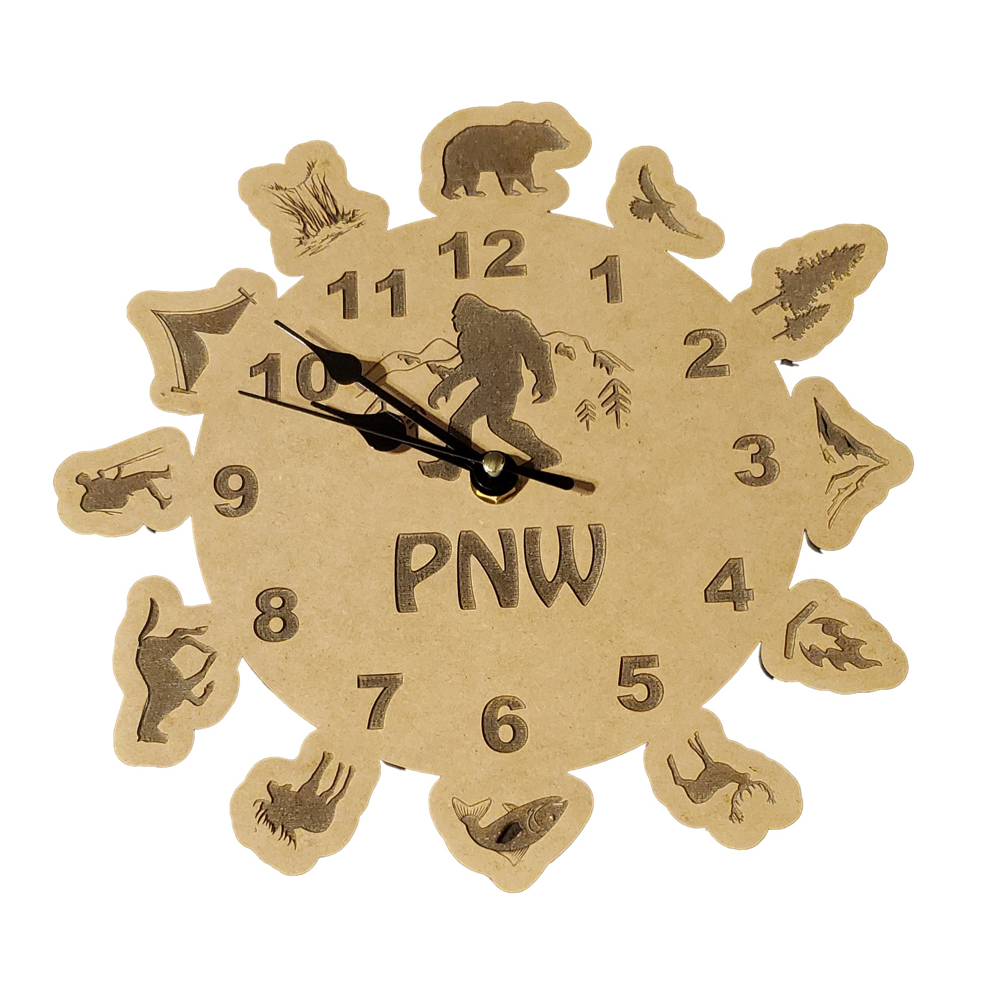 Pacific Northwest Clock – Custom Crib Boards