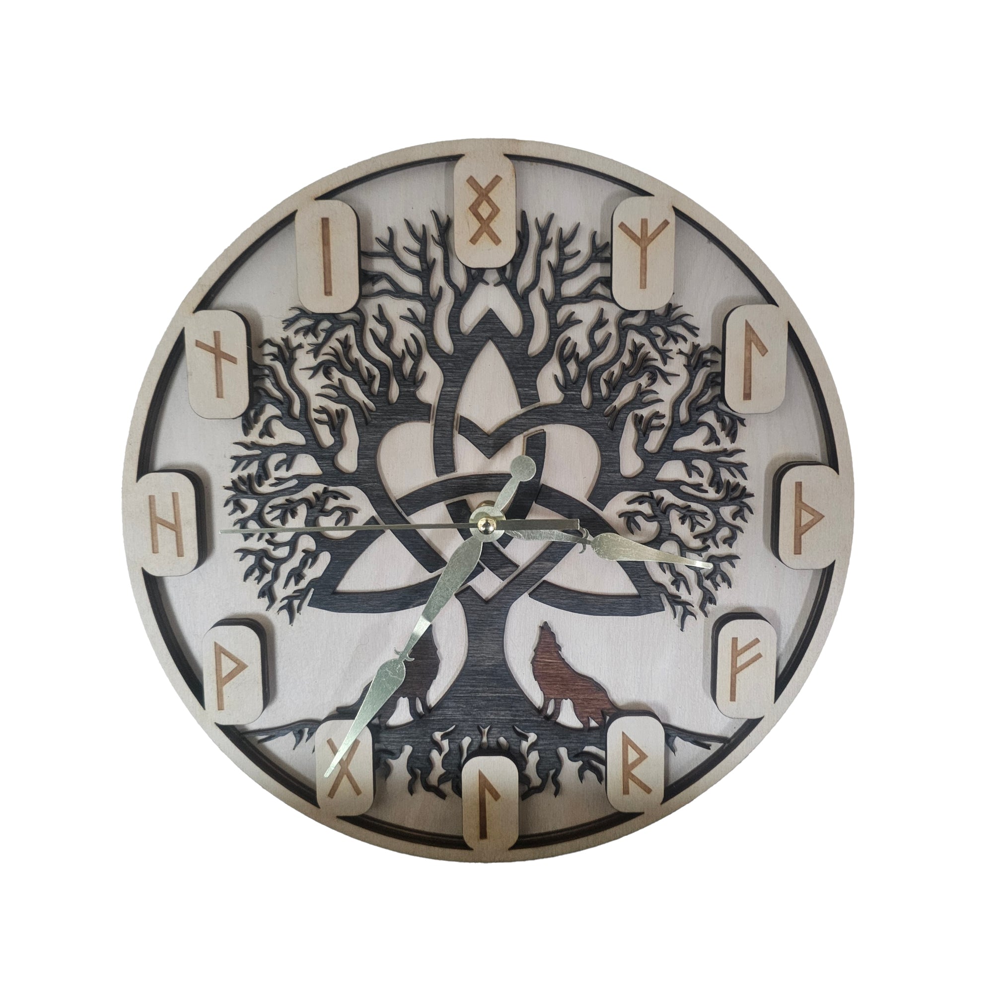 Viking Clock Laser Engraved – Custom Crib Boards