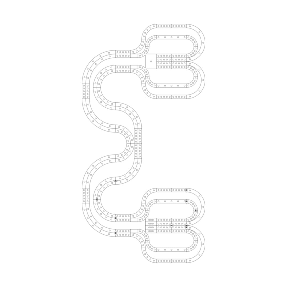 Cribbage Board Pattern / Template - 3 - Custom Crib Boards