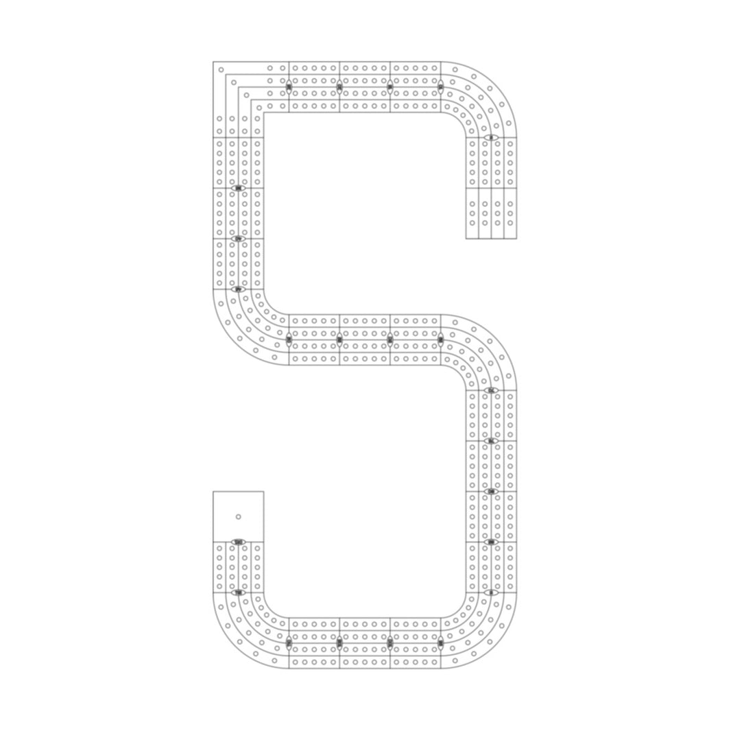 Number Cribbage Board Templates – Custom Crib Boards