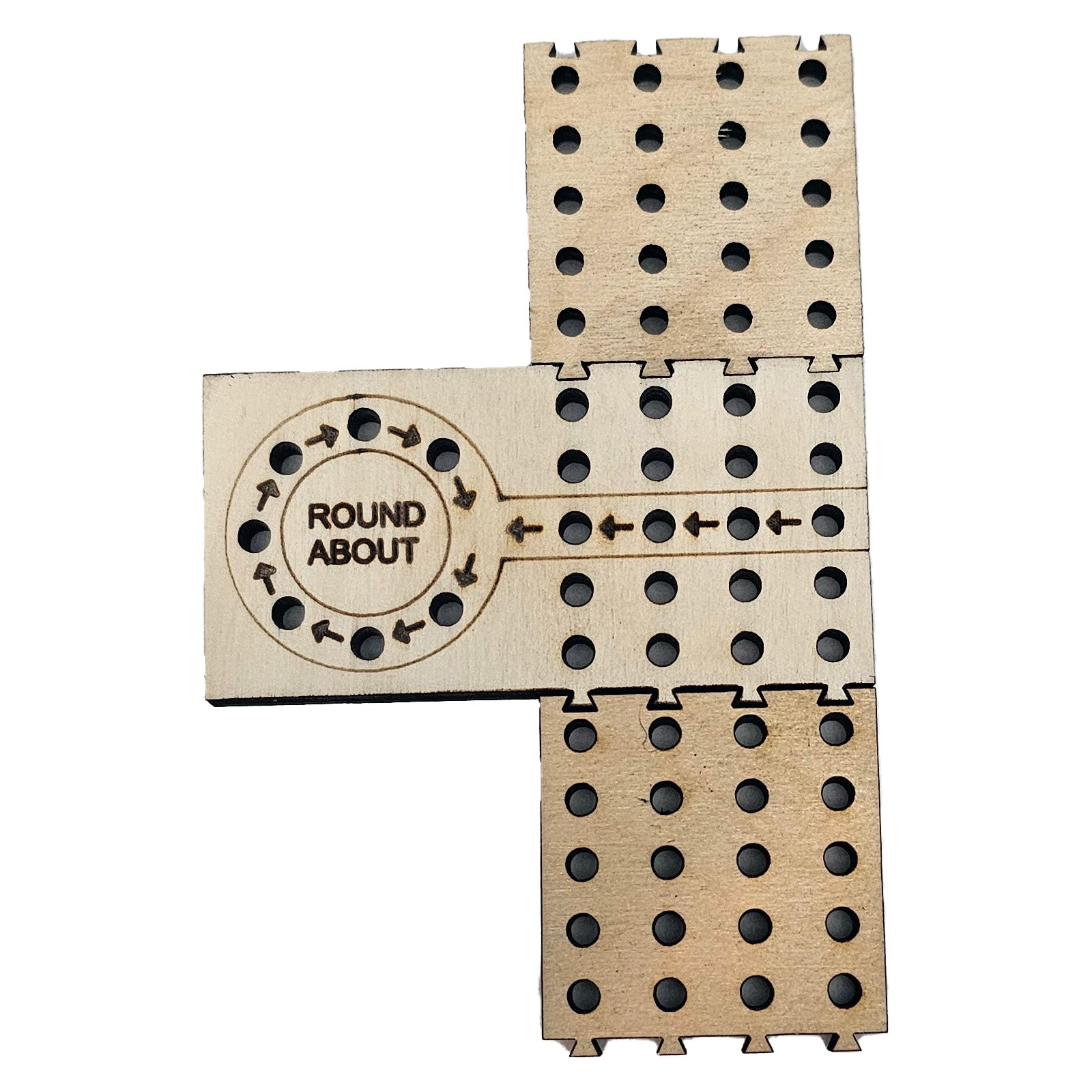Round About Cribbage Puzzle Piece – Custom Crib Boards